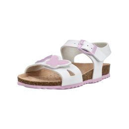 Geox M&auml;dchen Riemchensandalette "Geox Sandalen Lederimitat", Gr. 30, rosa, Lederimitat, Schuhe