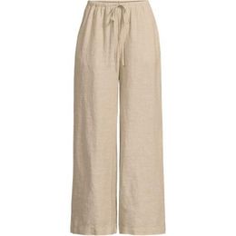 LANDS' END Premium Reinleinen-Schlupfhose in 7/8-L&auml;nge, Damen, size: regular, Elfenbein, Leinen, by Lands' End