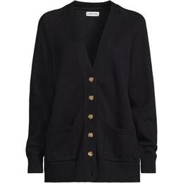 LANDS' END Relaxter V-Cardigan DRIFTER f&uuml;r Damen, Damen, size: regular, Elfenbein, Baumwolle, by Lands' End
