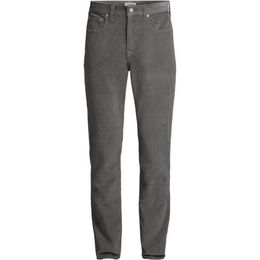 LANDS' END Slim Fit Cordhose f&uuml;r Herren, Herren, size: regular, Grau, Elasthan/Baumwoll-Mischung, by Lands' End