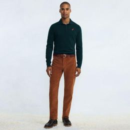 LANDS' END Classic Fit Cordhose mit Komfortbund f&uuml;r Herren, Herren, size: regular, Orange, Elasthan/Baumwoll-Mischung, by Lands' End