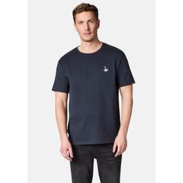 Ragwear Herren T-Shirt "Samms A Gots YOUMODO", blau, Basic, Gr. L, Material: 100% Baumwolle, Shirts, Kurz&auml;rmliges Shirt mit Schwimmer-Stickerei