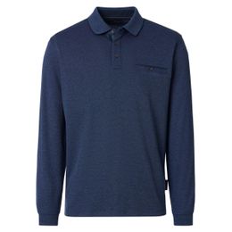 Casamoda Herren Langarm-Poloshirt "Casamoda Polo-Shirt Langarm uni", blau, Gr. L, 62% Baumwolle, 38% Polyester, Shirts