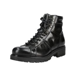 Nero Giardini Herren Schn&uuml;rstiefelette "Nero Giardini Stiefelette Leder", Gr. 41, schwarz, Leder, Schuhe