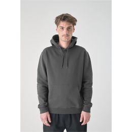 Cleptomanicx Herren Kapuzensweatshirt "Hooded Ligull Classic", grau, Gr. L, unifarben, 100% Baumwolle, Sweatshirts, mit lockerem Schnitt