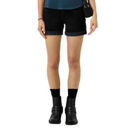 QS Damen Shorts, schwarz, Gr. 40, unifarben, Denim/Jeans, Obermaterial: 84% Baumwolle, 14% Polyester, 2% Elasthan, Hosen, im Five-Pocket Style