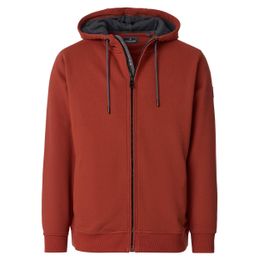 Casamoda Herren Kapuzensweatjacke "Casamoda Sweatjacke mit Kapuze uni", rot, Gr. S, 60% Baumwolle, 40% Polyester, Sweatjacken