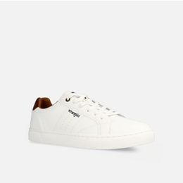 Wrangler Herren Sneaker "RITCHY MEN LOW", Gr. 45, wei&szlig;, Synthetik, Schuhe