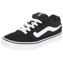 Vans Damen Sneaker "Caldrone", Gr. 36, schwarz-wei&szlig;, Leder, Schuhe