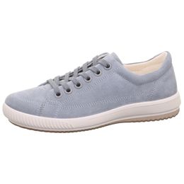 Legero Damen Sneaker "TANARO 5.0", Gr. 43, blau, Veloursleder, unifarben, Schuhe, Freizeitschuh, Halbschuh, Schn&uuml;rschuh mit softem Schaftabschluss