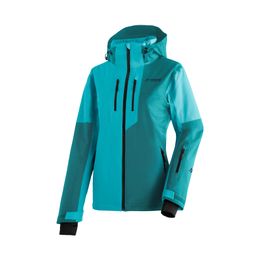 Maier Sports Damen Skijacke "Manzaneda", blau, Gr. 44, 100% Polyester, Jacken, Damen Winterjacke, wind- und wasserdicht, 4 RV-Taschen, Regular Fit