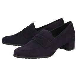 Sioux Damen Pumps "Fendrina-708", Gr. 42, blau, Obermaterial: 100% Lammveloursleder LAVL. 100% Gummi rubber., Schuhe