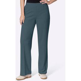 Heine Damen Webhosepetrol, Gr. 34, unifarben, 75% Polyester, 20% Viskose, 5% Elasthan, Hosen