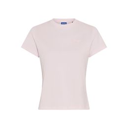 Hugo Damen T-Shirt "Damatee", rosa, Gr. XL, unifarben, Single Jersey, Obermaterial: 100% Baumwolle, Shirts, mit Logoschriftzug, reine Baumwolle