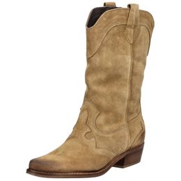 felmini Cowboystiefel Damen Gr&ouml;&szlig;e 38 beige
