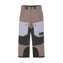Color Kids Skihose Jungen Gr&ouml;&szlig;e 116 beige / grau / helllila