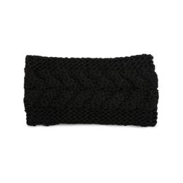 styleBREAKER Stirnband 'Grobstrick Stirnband mit Zopfmuster' Damen Gr&ouml;&szlig;e One Size schwarz