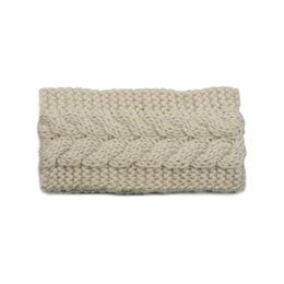 styleBREAKER Stirnband 'Grobstrick Stirnband mit Zopfmuster' Damen Gr&ouml;&szlig;e One Size beige