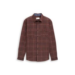 Tom Tailor Button Up Shirt male size XXXL Brown / Chocolate