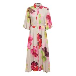 N&uuml;mph N&Uuml;MPH Langes Kleid 'NUTASSY LONG DRESS' Damen Gr&ouml;&szlig;e 42 beige Sommerkleid