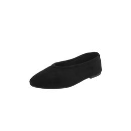 Ital-Design Ballerina Damen Gr&ouml;&szlig;e 36 schwarz Sommerschuhe
