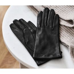 Tchibo - Lederhandschuhe - Damen - Gr. 7 - schwarz