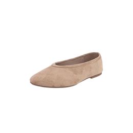 Ital-Design Ballerina Damen Gr&ouml;&szlig;e 40 hellbraun Sommerschuhe