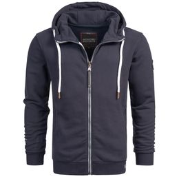 Alessandro Salvarini Zip-Up Hoodie 'Gilio' male size XL Navy