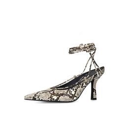 Sacha London SACHA Slingback Pumps female size 37 Beige / Black