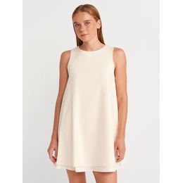 Dilvin Mini Kleid Damen Gr&ouml;&szlig;e 36 creme Sommerkleid