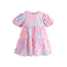next Kleid M&auml;dchen Gr&ouml;&szlig;e 80 hellblau / hellgelb / lavendel / hellpink