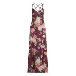 Vera Mont Kleid Damen Gr&ouml;&szlig;e 38 gr&uuml;n / pastellpink / dunkelrot / wei&szlig; Sommerkleid