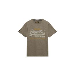 Superdry & Co T-Shirt 'HERITAGE' Herren Gr&ouml;&szlig;e XXL curry / hellgrau / khaki