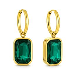 Alster Herz Ohrringe 'Emerald Glow' Damen Gr&ouml;&szlig;e One Size gold