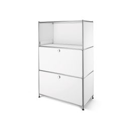 Tchibo - Regal Metall &raquo;Cn3&laquo; mit 2 Klappenf&auml;chern - 77x40x120,5cm - chrom -