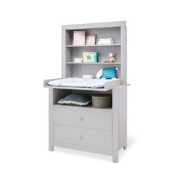 Pinolino Wickelkommode &raquo;Liv&laquo; mit Regalaufsatz - 103x77x180cm - grau -
