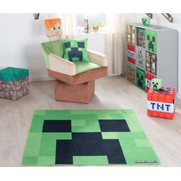 Roba Minecraft Teppich &raquo;Creeper&laquo; - schwarz