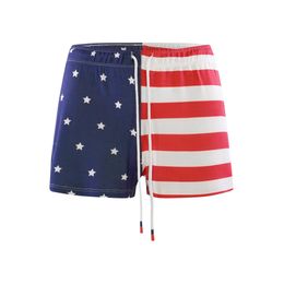 PJ Salvage Pajama Pants female size XL Blue / Red / White