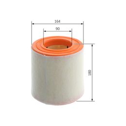Bosch Luftfilter f026400776 Filtereinsatz 177mm f&uuml;r VW Audi