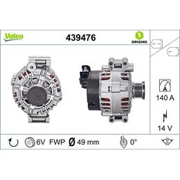 Valeo Generator NEW ORIGINAL PART 439476 f&uuml;r BMW (BRILLIANCE)