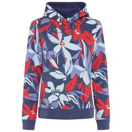 Laura Scott Sweatshirt female size L/XL Navy / Smoke blue / Light blue / Red