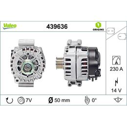 Valeo Generator NEW ORIGINAL PART 439636 f&uuml;r BMW