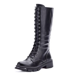 Elara Lace-Up Boots female size 37 Black