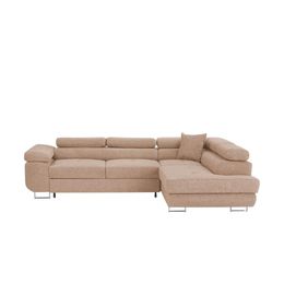 M&ouml;bel Kraft Ecksofa mit Schlaffunktion Tereccia beige Ma&szlig;e (cm): B: 273 H: 73 T: 203.0 &raquo; M&ouml;bel Kraft