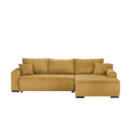 Smart Ecksofa mit Schlaffunktion Nelly gelb Ma&szlig;e (cm): B: 270 H: 85 T: 185.0 &raquo; M&ouml;bel Kraft