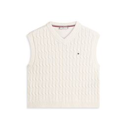 Tommy Hilfiger Sweater female size XXS Cream / Navy / Red / White