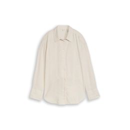 Tom Tailor Bluse Damen Gr&ouml;&szlig;e XS greige / wei&szlig;