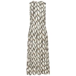 Lascana Kleid Damen Gr&ouml;&szlig;e 42 beige / creme / schwarz Sommerkleid