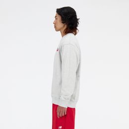 New Balance Sweatshirt 'Athletics Premium' male size XL Blue / Light grey / Red