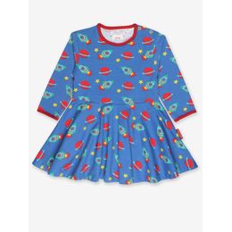 Toby tiger Kleid 'Weltraum-Druck' M&auml;dchen Gr&ouml;&szlig;e 92 blau